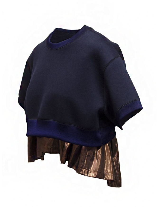 Kolor short sleeve sweatshirt 20SCL-T04203 NAVY
